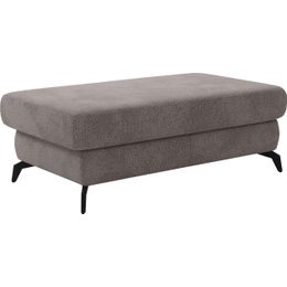Sit & More Polsterhocker SIT & MORE "Bolero", grau (taupe), B:121cm H:45cm T:67cm, 95%Polyester 5%Polyamid, Hocker, Polsterhocker