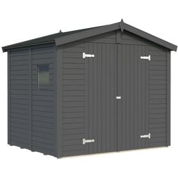 Ger&auml;tehaus Palmako "Dan", dunkelgrau, dunkelgrau, Massivholz, Ger&auml;teh&auml;user