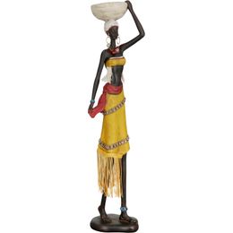 Afrikafigur Gilde "Afrikanerin Auma", braun, B:10cm H:46cm T:9cm, Kunstharz, Dekofiguren