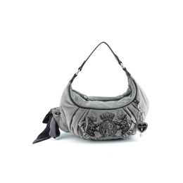 Schultertasche Juicy Couture "DAYDREAMER MEDIUM HOBO BAG Damen", Damen, Gr. B/H/T: 10cm x 18cm onesize, grau, Polyester, Polyurethan, Taschen Schultertasche, Schultertasche Damen, Shopper, Handtasche, Fashion, Lifestyle, Sale