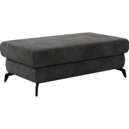 Sit & More Polsterhocker SIT & MORE "Bolero", grau (anthrazit), B:121cm H:45cm T:67cm, 95%Polyester 5%Polyamid, Hocker, Polsterhocker