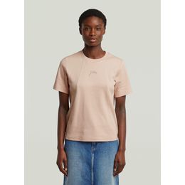 G-Star Raw T-Shirt G-STAR "Script T-Shirt", Damen, Gr. M, liquid pink, Obermaterial: 100% Baumwolle, Shirts T-Shirt
