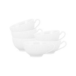 Tasse Seltmann Weiden "Teetassen Amina 0,14 l 6er Set", wei&szlig;, 6 tlg., Porzellan, Trinkgef&auml;&szlig;e, Tasse