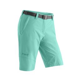 Funktionsshorts Maier Sports "Lawa", Damen, Gr. 44, Normalgr&ouml;&szlig;en, hellmint, 90% Polyamid, 10% Elasthan, Hosen, Damen Shorts, kurze Wanderhose, Outdoorhose mit 2 Taschen, Regular Fit