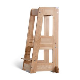 tiSsi Lernturm Felix, Buche, Holz, Buche, massiv, 40x91x45 cm, Made in Europe, Babym&ouml;bel, Hochst&uuml;hle & Zubeh&ouml;r, Lernt&uuml;rme