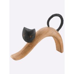 Dekofigur HEINE HOME, schwarz (natur, schwarz), B:35cm H:25,5cm T:8,5cm, Dekofiguren