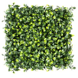 Kunstpflanze "Pflanzenwand, 50x50cm", gr&uuml;n (ilex, gr&uuml;n), B:50cm L:50cm, Kunststoff, PRIMAFLOR-IDEEN IN TEXTIL, Kunstpflanzen, Kunstpflanze, Wanddeko, realistische Optik, In- und Outdoor geeignet, UV-best&auml;ndig