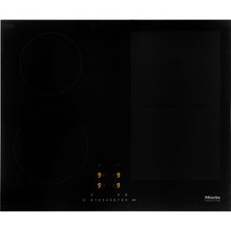 Miele Flex-Induktions-Kochfeld "KM 7404 FX", schwarz, B:59,2cm H:5,1cm T:49,2cm, Kochfelder, Mit 4 Kochzonen inkl. 1 leistungsstarken PowerFlex-Kochbereich