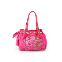 Tragetasche Juicy Couture "DAYDREAMER CLASSIC CREST LARGE DOUBLE HANDLE BAG.. Damen", Damen, Gr. B/H/T: 13cm x 29cm onesize, pink yarrow, Baumwolle, Polyurethan, Taschen, Tragetasche Damen, Shopper, Einkaufstasche, Fashion, Lifestyle, Sale