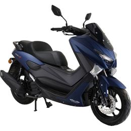 Motorroller Gt Union "MaxT 125", schwarz (blau metallic matt, schwarz), Motorroller, ohne Topcase, 99 km/h, Wassergek&uuml;hlter Motor, B:78cm H:113cm L:195cm