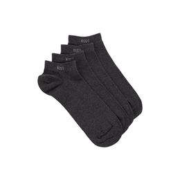 Sneakersocken BOSS "2P AS Colours CC", Herren, Gr. 43-46, grau (dunkelgrau), Baumwolle, Elasthan, Materialmix, Polyamid, elastisch, Socken Sneakersocken
