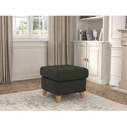 Sit & More Stauraumhocker SIT & MORE "Visby", grau (anthrazit), B:58cm H:48cm, Hocker, Stauraum, auch erh&auml;ltlich mit Wasser zu reinigendem "Soft clean" Bezug