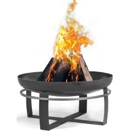 Feuerschale COOKKING "Viking", schwarz, H:36cm &Oslash;:60cm, Stahl, Feuerk&ouml;rbe, &Oslash; 60x36 cm