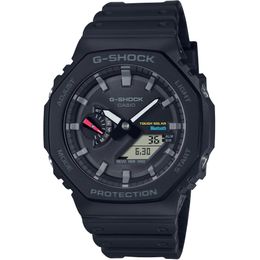 Smartwatch Casio G-SHOCK "GA-B2100-1A1ER", schwarz (schwarz, bunt, schwarz), Smartwatches, Herren, Smartwatch, Solaruhr, Armanduhr, Herrenuhr, Bluetooth, bis 20 bar wasserdicht