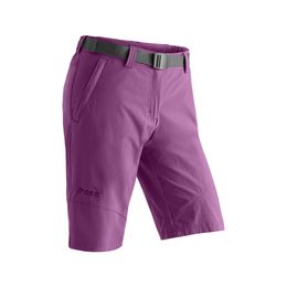 Funktionsshorts Maier Sports "Lawa", Damen, Gr. 50, Normalgr&ouml;&szlig;en, purpurviolett, 90% Polyamid, 10% Elasthan, Hosen, Damen Shorts, kurze Wanderhose, Outdoorhose mit 2 Taschen, Regular Fit