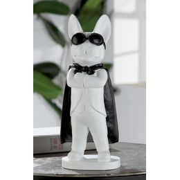 Tierfigur CASABLANCA BY GILDE "Hund Hero Dog stehend", wei&szlig;, B:13cm H:32,5cm T:10cm, Kunstharz, Dekofiguren