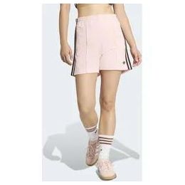 Shorts Adidas ORIGINALS "FB SHORT", Damen, Gr. XS, N-Gr, sandy pink, aurora coffee, normal, gr., Obermaterial: 100% Polyester, Hosen Shorts, FIREBIRD Classic Short, locker geschnitten