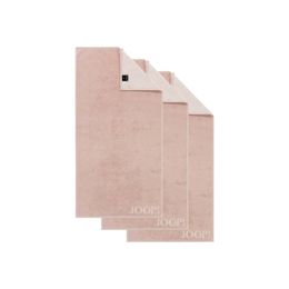 JOOP! Handtuch JOOP "Handtuch Classic / Infinity / Signature 3er Pack", pink (rosa (nude)), B:50cm, Obermaterial: 100% Baumwolle CO., Handt&uuml;cher