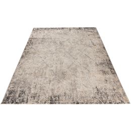 Teppich Obsession "My Salsa 694", grau, B:120cm H:8mm L:170cm, Polyester, Polypropylen, Teppiche, Teppich, modernes Rauten Muster, Vintage Design, Esszimmer, Wohnzimmer