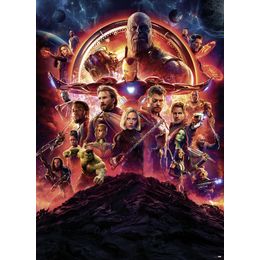 Fototapete Komar "Avengers-Infinity-War-Movie-Poster - Gr&ouml;&szlig;e 184 x 254 cm", bunt, B:184m H:254m L:254m, Papier, Tapeten, Kinderzimmer