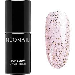 N&Eacute;ONAIL UV Nagellack Top Glow Gold Flakes