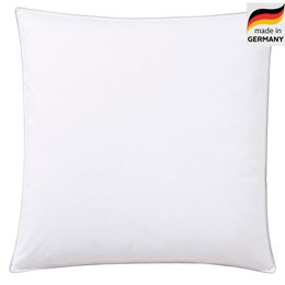 Federkissen OTTO HOME "TAMINS, Kopfkissen 80x80 cm, 40x80cm", wei&szlig;, B:80cm L:80cm, Bezug: 100% Baumwolle. F&uuml;llung: 85% Federn, 15% Daunen, Kopfkissen, Kissen, Made in Germany, Allergiker geeignet (Nomite)