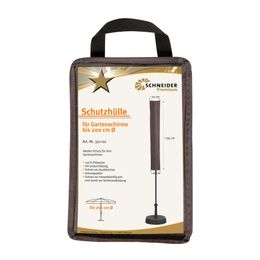 Schneider Premium-Schutzh&uuml;lle f&uuml;r Sonnenschirme bis &Oslash; 200 cm und 225 x 120 cm wasserabweisend, mit Tragetasche, aus robustem Polyester, Schwarz/Grau
