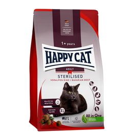 Happy Cat Trockenfutter 'Sterilised' Adult Voralpen Rind 1,3 kg