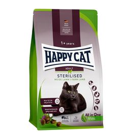 Happy Cat Trockenfutter 'Sterilised' Adult Weide Lamm 1,3 kg