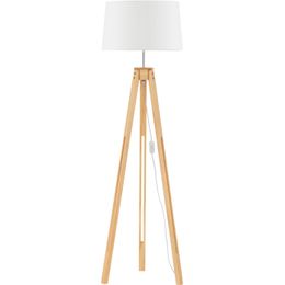 NOVA LUCE Stehlampe "LE ROY", braun, 1, &Oslash; 50cm H: 145cm, 1 Stk., Leuchten, Stehlampe