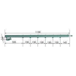 Treba Gel&auml;nderstab 'E78' &Oslash; 42,4 x 1130 mm Edelstahl