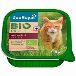 ZooRoyal Bio Pastete reich an Rind mit Leber 100 g