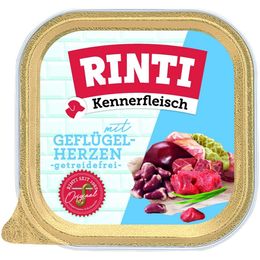 Rinti Hundefutter 'Kennerfleisch Plus' Gefl&uuml;gelherzen Dose 300 g
