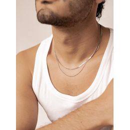 Hey Happiness Necklace 'Layer Grip' male Silver size 45 cm