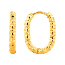 Paar Creolen Lady, gold (goldfarben), Ohrringe, Damen