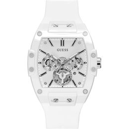 Multifunktionsuhr Guess "PHOENIX", wei&szlig;, Armbanduhren, Herren, Armbanduhr, Quarzuhr, Herrenuhr