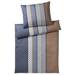 JOOP! Bettbezug JOOP "Bettw&auml;sche 1er Pack" Gr. M, blau (deep ocean), B:155cm L:220cm, Buntgewebe, , Bettbez&uuml;ge