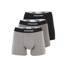 CR7 Cristiano Ronaldo Cr7 - Cristiano Ronaldo Boxershorts Herren Gr&ouml;&szlig;e S grau / schwarz / wei&szlig;