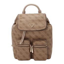 Guess Backpack 'MANHATTAN II FLAP BACKPACK' female Beige size One Size