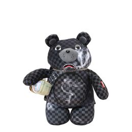 Sprayground Rucksack 'SMOKE MONEYBEAR' Herren Gr&ouml;&szlig;e One Size dunkelgrau / rot / schwarz / wei&szlig;