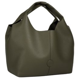 Bugatti Damen Shopper "ZOE"oliv, Polyurethan (PU), leicht gl&auml;nzend, unifarben, Taschen