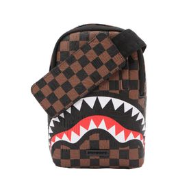 Sprayground Umh&auml;ngetasche 'CHECK 2 EMBOSS' Herren Gr&ouml;&szlig;e One Size braun / rot / schwarz / wei&szlig;