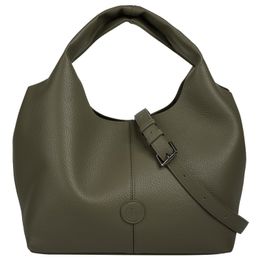 Bugatti Damen Shopper "ZOE"oliv, Polyurethan (PU), leicht gl&auml;nzend, unifarben, Taschen