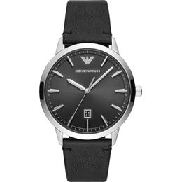 Emporio Armani Uhr Herren Gr&ouml;&szlig;e One Size schwarz / silber