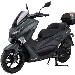 Motorroller Gt Union "MaxT 125", grau (grau metallic matt, schwarz), Motorroller, mit Topcase, 99 km/h, Wassergek&uuml;hlter Motor, B:78cm H:113cm L:195cm