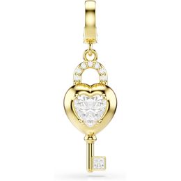 Swarovski Anh&auml;nger Damen Gr&ouml;&szlig;e One Size gold / pink / transparent