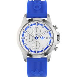 Damen Chronograph "EXPRESSION TWO CHRONO", blau, adidas originals, Armbanduhren, Quarzuhr, Armbanduhr, Herrenuhr, Damenuhr, unisex, Silikonarmband
