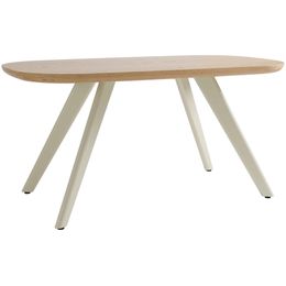 Sch&ouml;ner Wohnen Kollektion Esstisch, B:160cm H:76cm T:90cm, beige, SCH&Ouml;NER WOHNEN-KOLLEKTION, Wohnzimmer, Tische, "LARVIK", in 160 cm oder 200 cm mit abgerundeter Kante