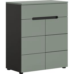 Schuhkommode Home Affaire, B:80cm H:94cm T:37cmgrau, gr&uuml;n, schwarz, FSC-zertifizierter Holzwerkstoff, Sideboards, "REHAT, TOPSELLER, Breite 80cm, 2