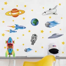 Bilderwelten Wandtattoo Himmel modern selbstklebend Wandaufkleber - Weltall-Set - Himmel Kinderzimmer Baby M&auml;dchen Jungen